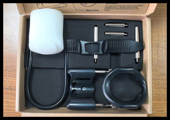 Тренировочный расширитель для пениса Pro Gen 3 Black, устройство для коррекции искривления, комплект