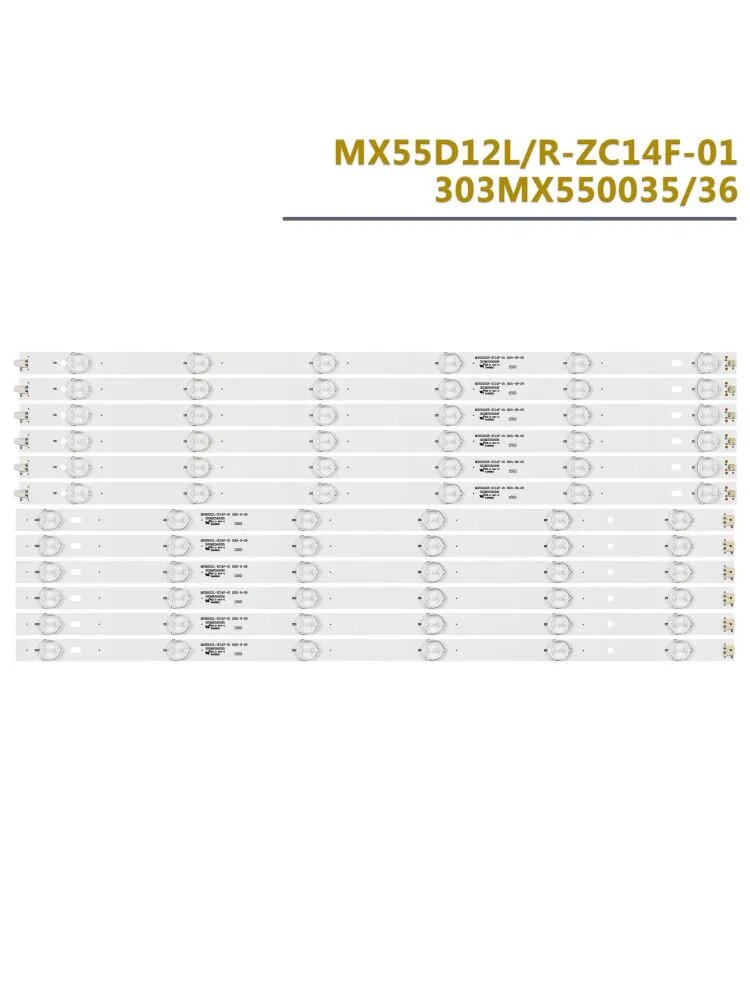 12 шт. Светодиодная подсветка телевизора MX55D12L-ZC14F-01 для F55D8000K F55D8100K F55B7200C, F55B7000T, F55B8200K Supra STV-LC55T560FL