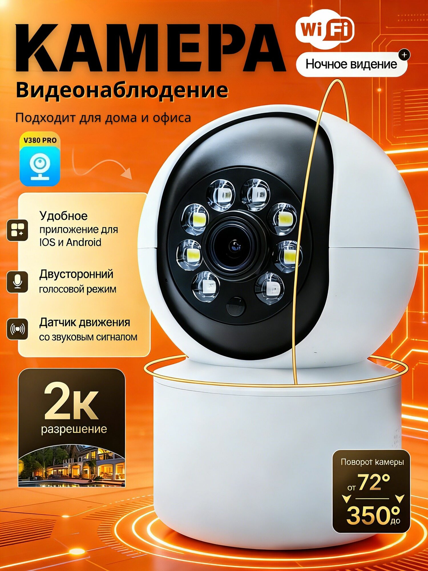 WIFI-камеры наблюдения и интеллектуальные видеоняни