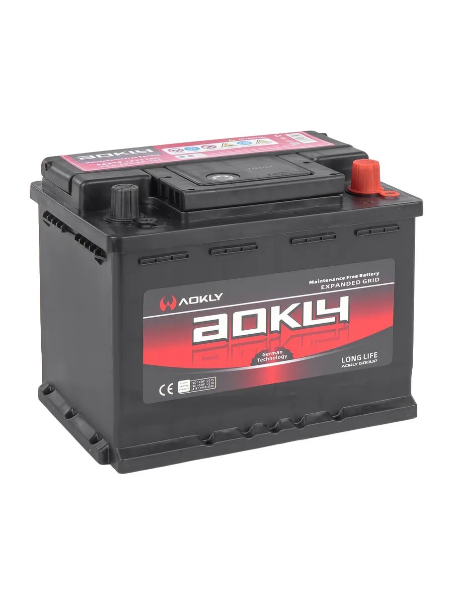 Аккумулятор AOKLY 62 А/ч обратный R+ 243x174x188 L2 EN 600 А