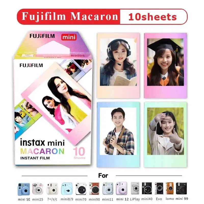 Картридж для фото Fujifilm Instax Mini MACARON, Подходит для Mini 12 11 8 9 SE EVO