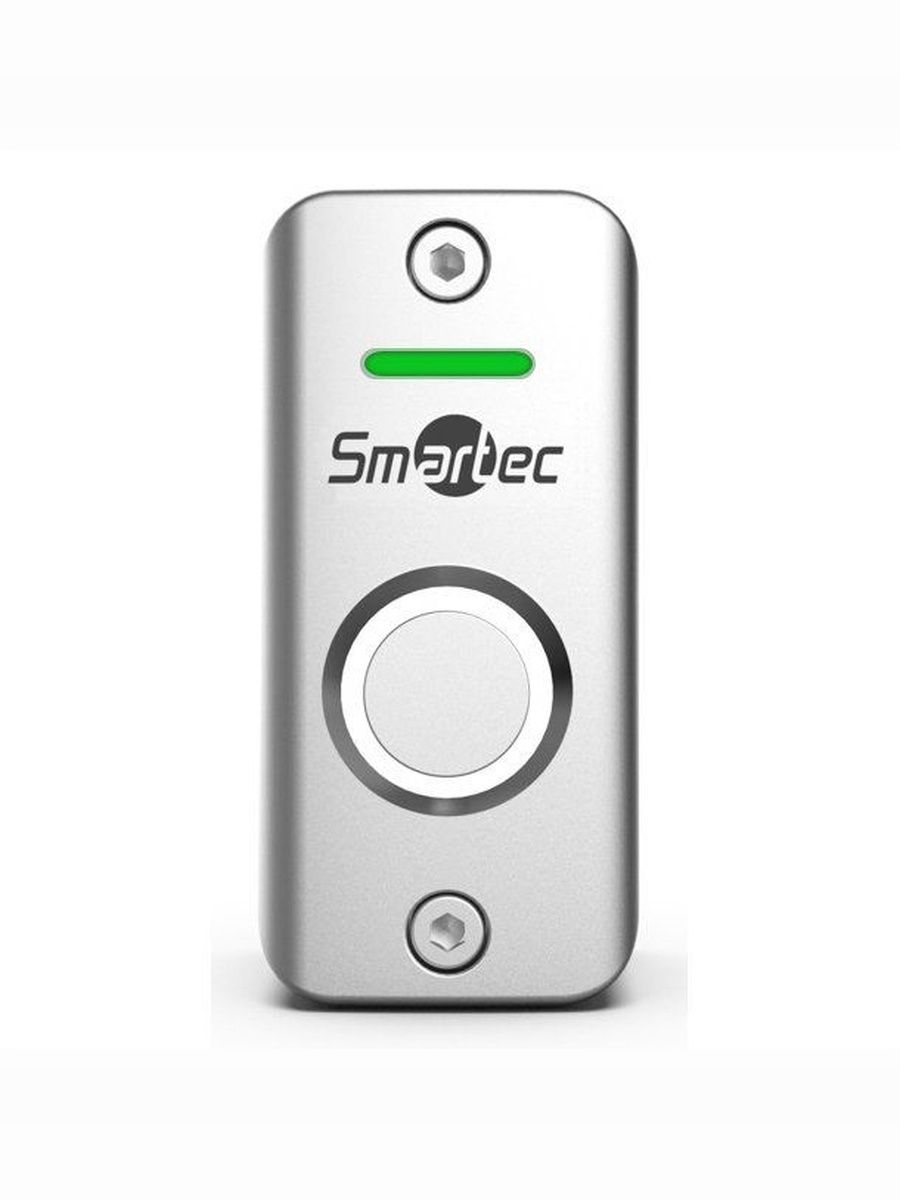 ST-EX012LSM Smartec Кнопка металлическая, 2-х цветный СИД индикатор, накладная, НР контакты