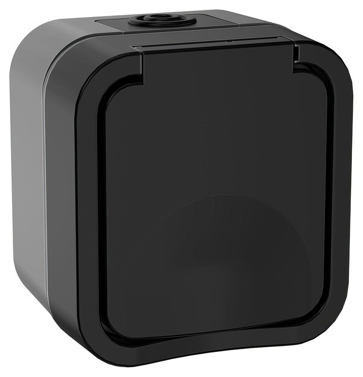 Розетка 1 пост IEK Tors 16А IP55 графит