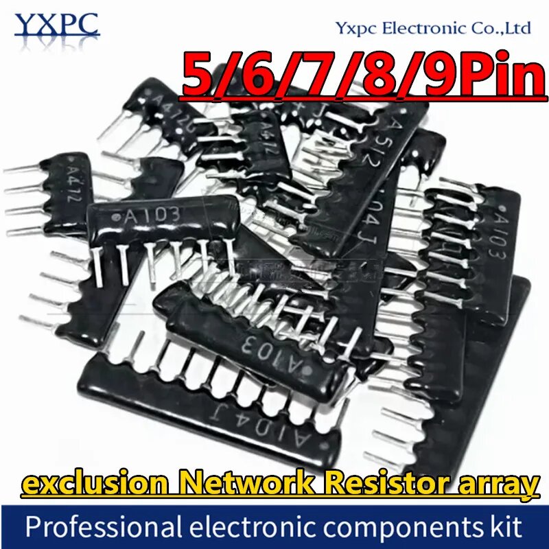 Резисторы FSXSEMI A09-103G 1K, 10 шт, 9Pin