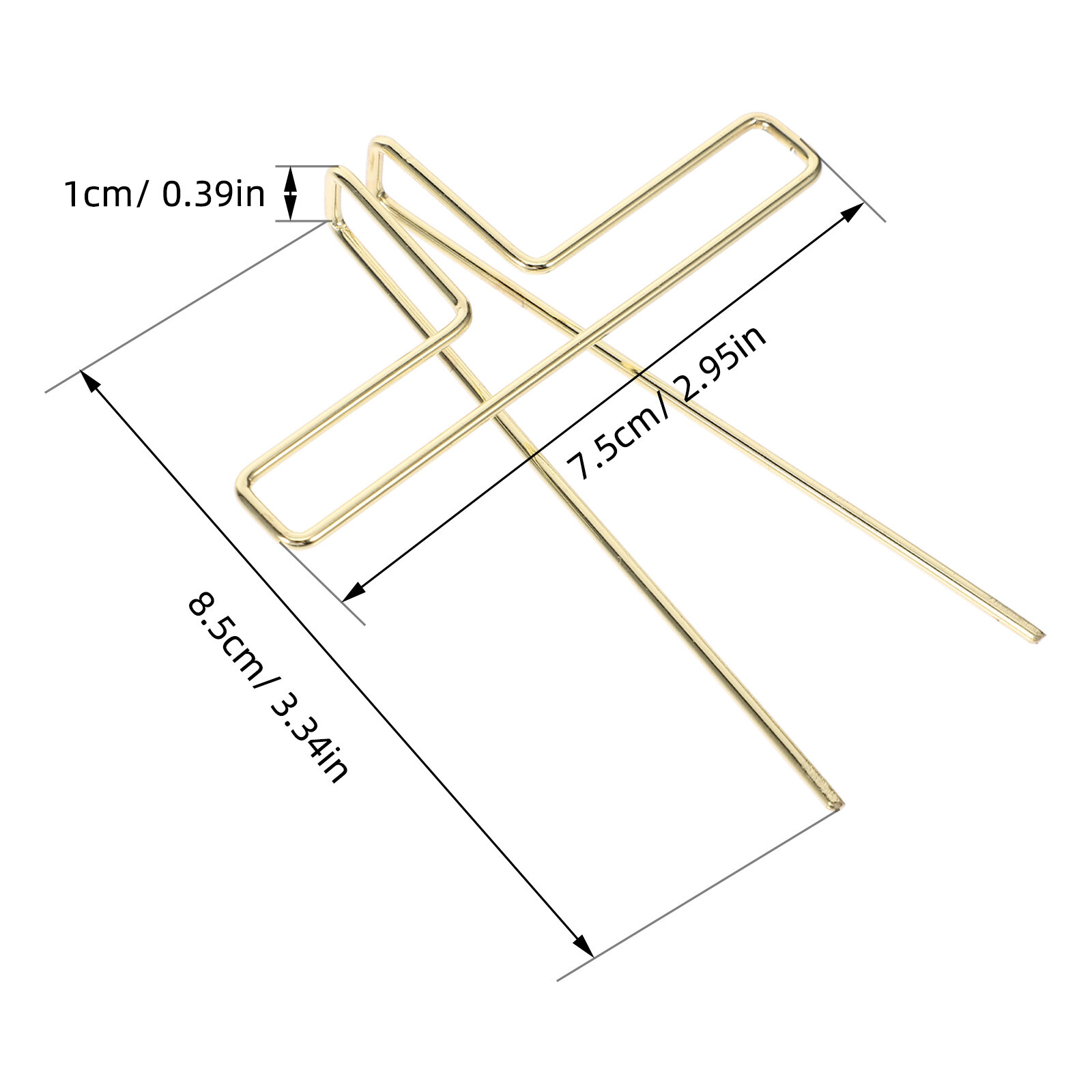 2 Штуки Металлический Подставка Для Нот Размер 8.50X7.50X1.00Cm