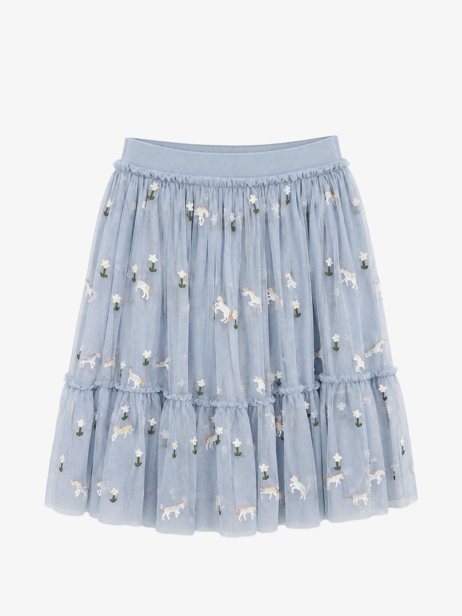 Юбка Embroidered tiered tutu skirt