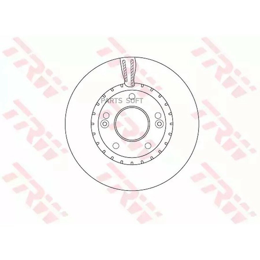 TRW Диск тормозной передний KIA CEE'D II 12-, HYUNDAI ELANTRA 10- DF6628 2шт