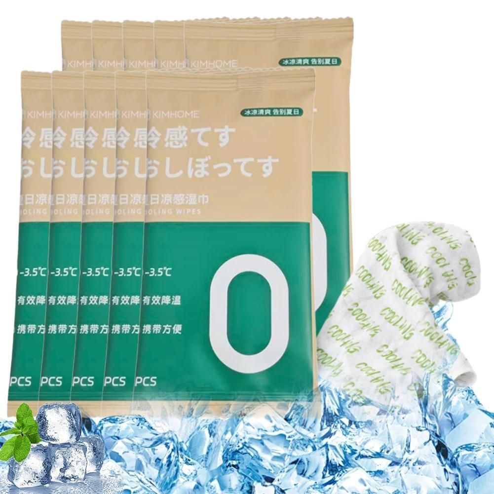 KIMHOME Влажные салфетки охлаждающие с мятным ароматом, 1 шт.