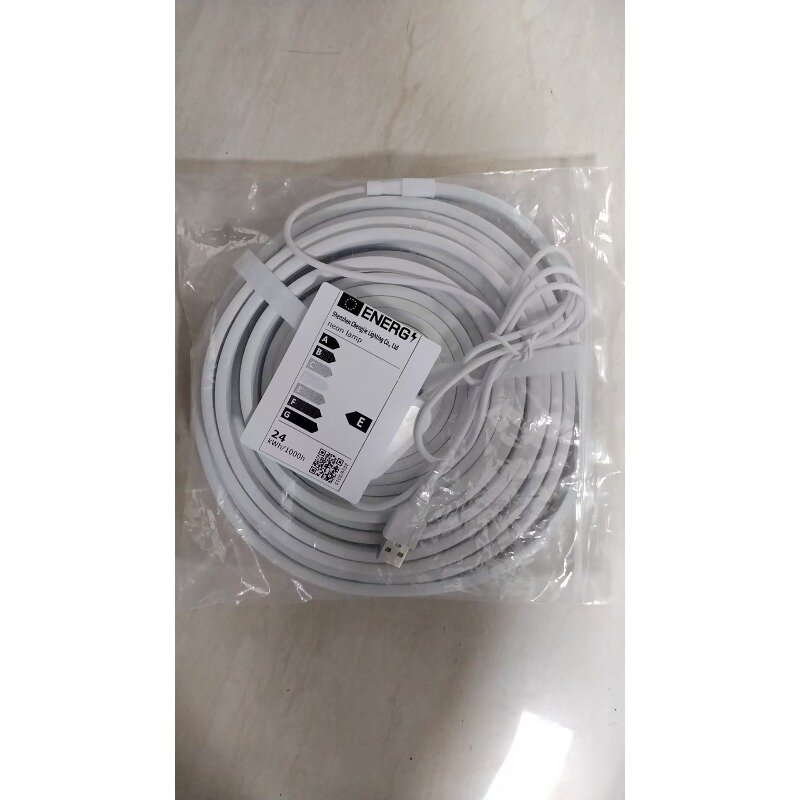 Светодиодная неоновая гибкая лента, теплый свет, 5 м, с питанием от USB и сенсорным управлением, для украшения дома, чтения, подсветки зеркал, телевизоров и праздников