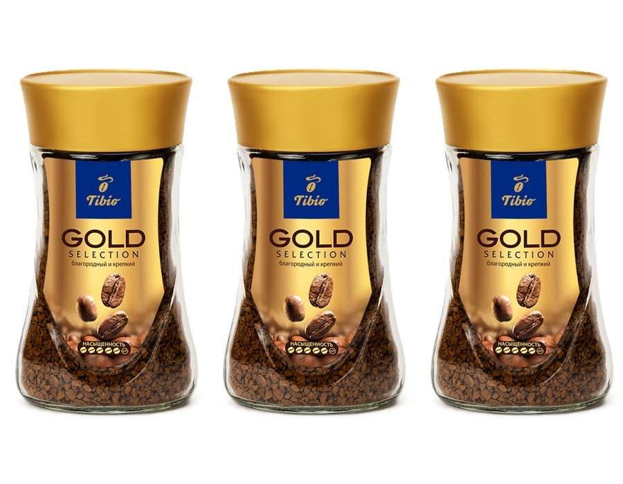 Тибио Голд Селекшн кофе растворимый, 47.5 г, 3 шт