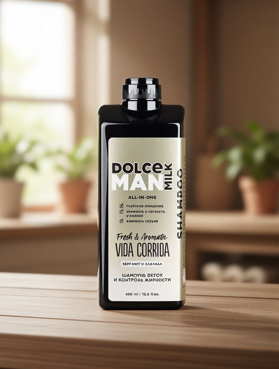 DOLCE MILK Шампунь Detox и контроль жирности вида коррида VIDA CORRIDA MAN, 460 мл
