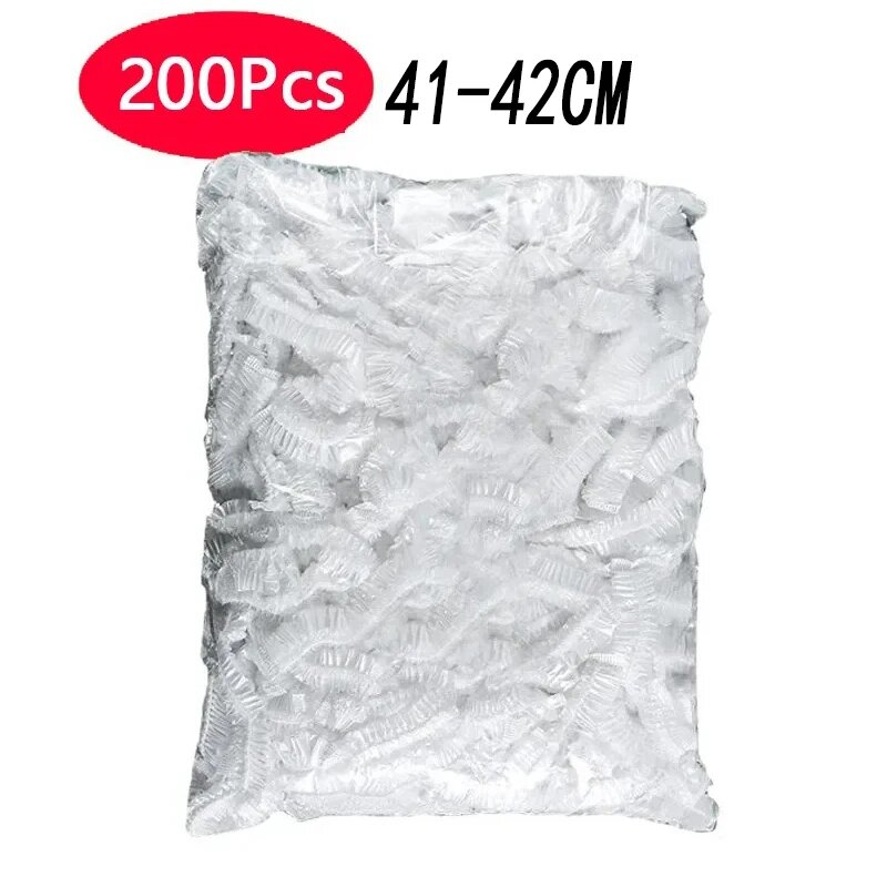 Одноразовые крышки для пищевых продуктов, пластик, 42 см 200Pcs-41-42CM