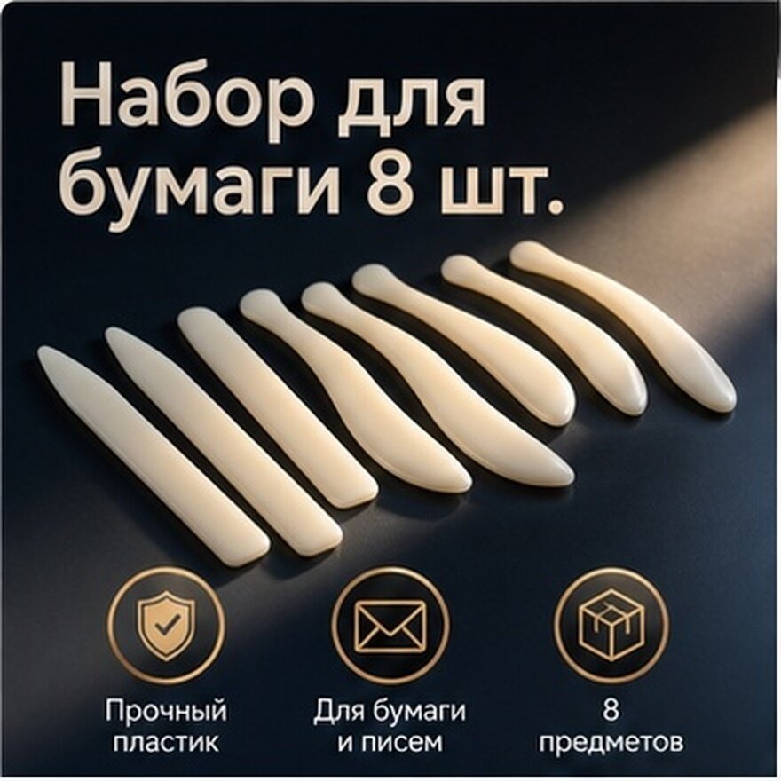 8 Шт Пластиковый Костный Фолдер Для Ремесел И Переплетения Размер 20.5X2.4Cm