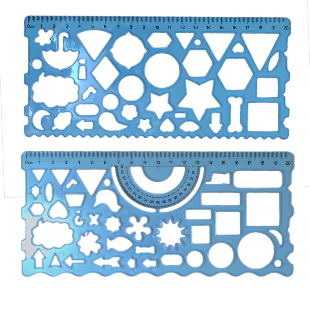Шаблоны для рисования XRHYY Shape Rulers (2 шт.)