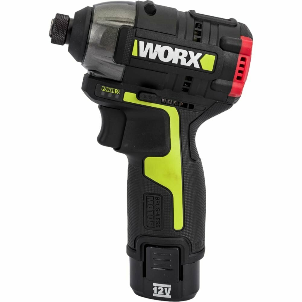 WORX Professional Impact Винтоверт аккумуляторный, ударный, бесщеточный WU132,12В,140Нм, 2x2Ач WU132
