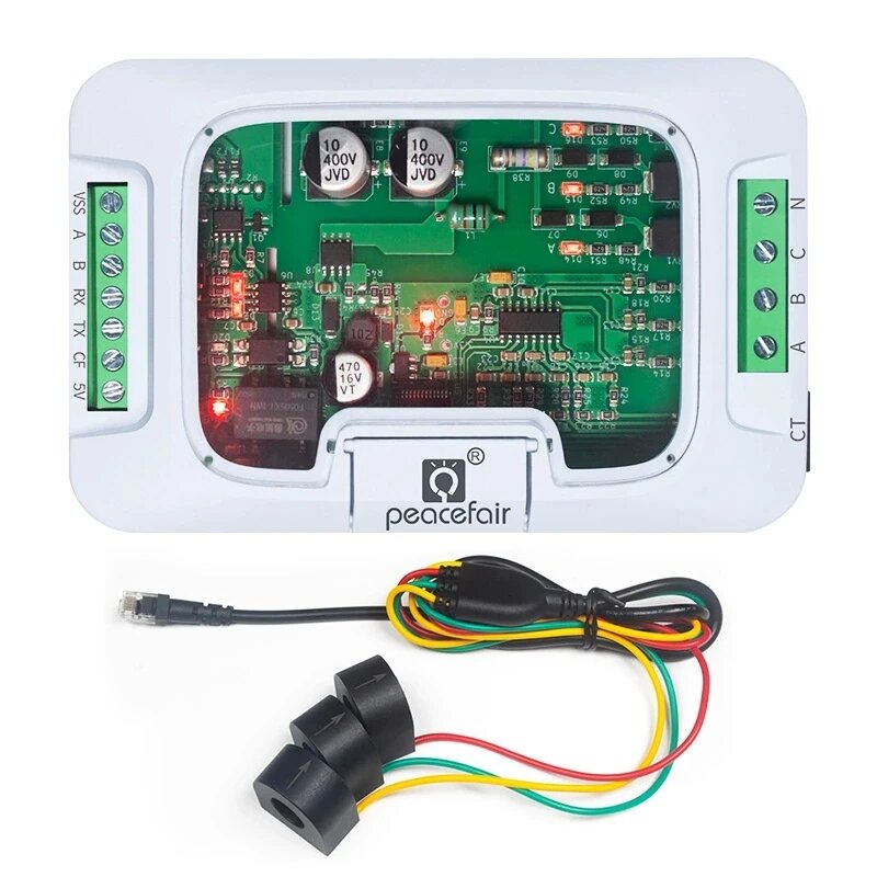 Модуль измерения мощности Peacefair IUPAI TTL485 MODBUS, Цвет: A