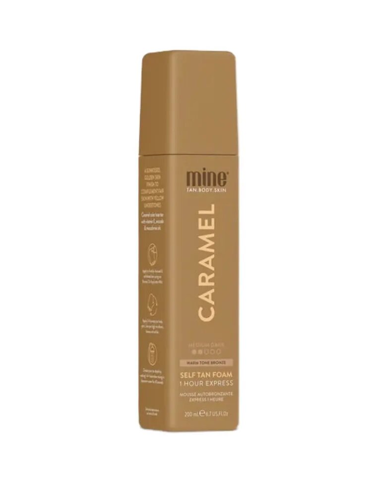 MineTan / Мусс-автозагар для моментального загара Caramel Self Tan Foam 200 мл