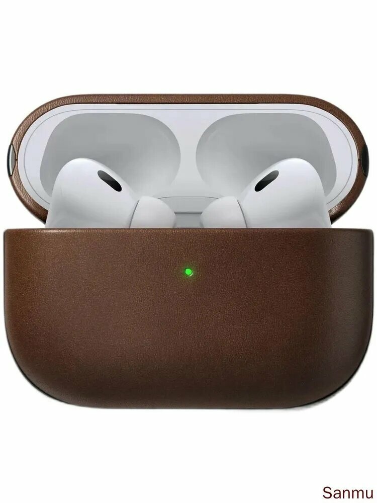 Чехол кожаный Nomad для наушников AirPods Pro 2 (коричневый)