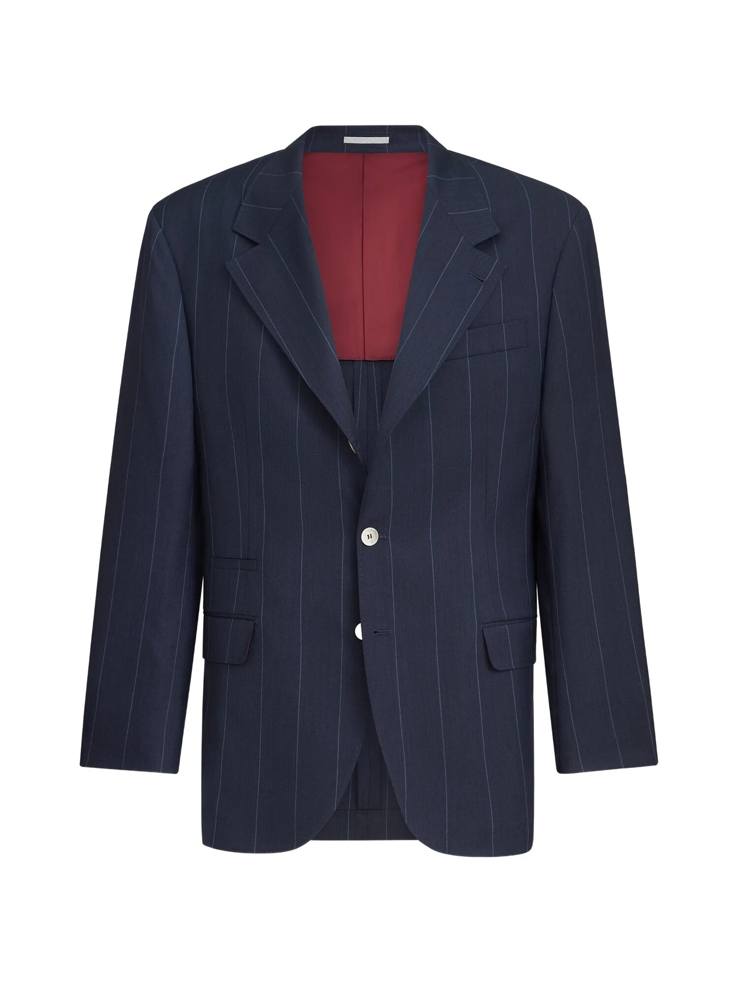 Пиджак BRUNELLO CUCINELLI Virgin wool chalk stripe tailor blazer