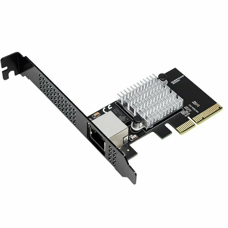 (P D B N) Сетевая Карта PCIe 3.0 X4 На 1 Порт 10G RJ45 Realtek RTL8127 Для NAS