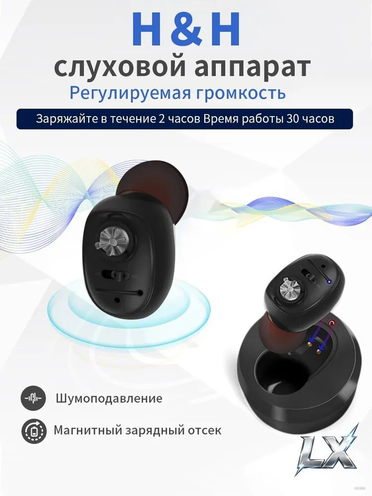 Наушники беспроводные, черный