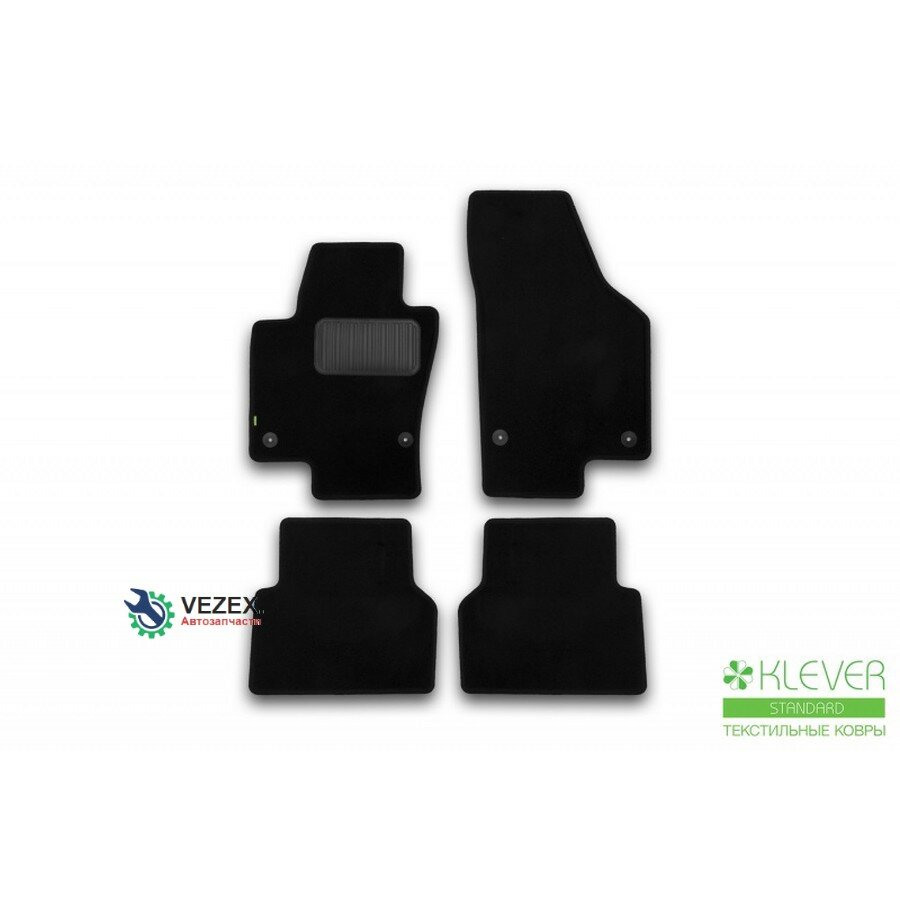 KLEVER KLEVER02512101210KH коврики в салон! Klever Standard 4 шт. (текстиль)\VOLKSWAGEN Tiguan,2007>