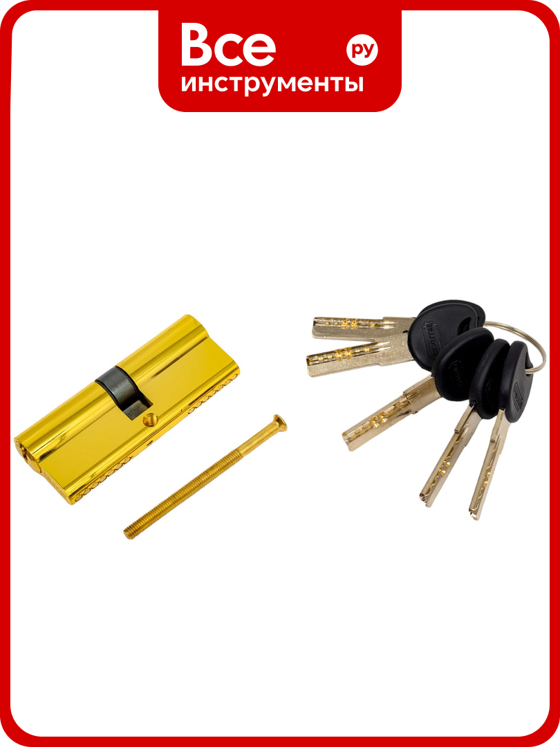 Цилиндр PALIDORE 80PB 40/40 ключ/ключ, золото 98760927