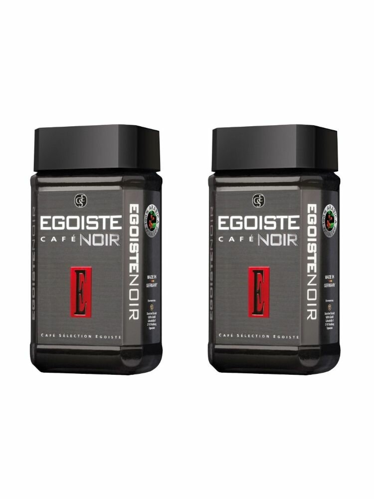 EGOISTE Кофе растворимый Noir сублимированный, 100 г, 2 шт