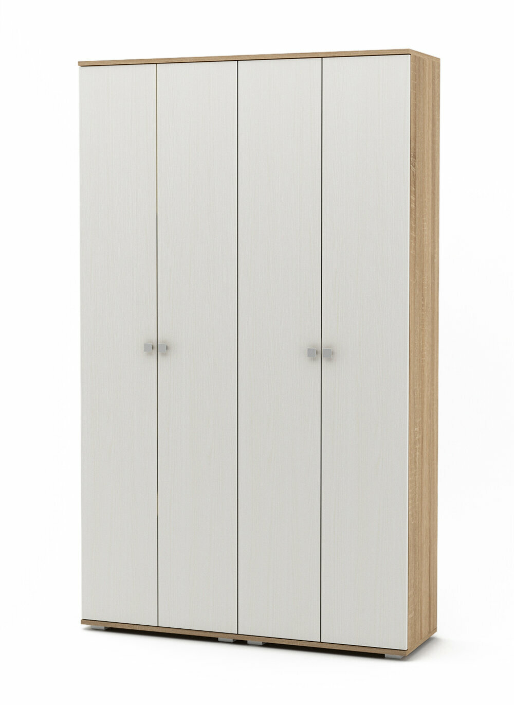 Шкаф для одежды "Тунис (Никс) 7", распашной, ЛДСП, 120 см х 37 см х 200см, дуб сонома/белое дерево