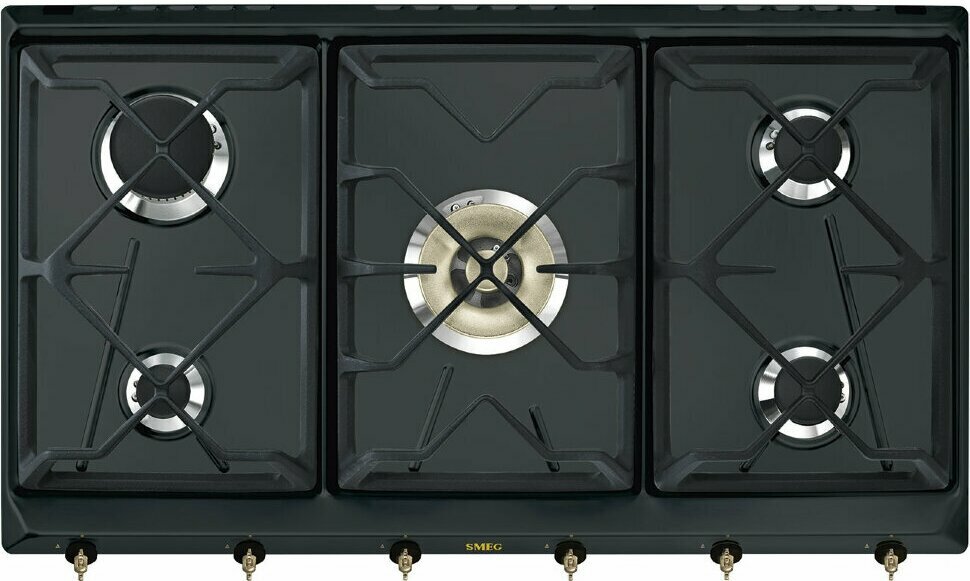 Газовая варочная панель Smeg SRV896AOGH