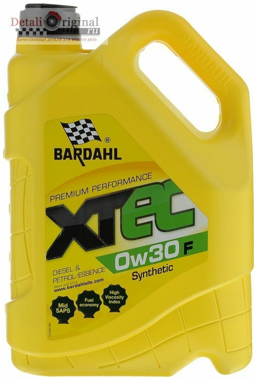 Масло моторное Bardahl XTEC 0W-30 F C2 FORD синтетическое 5 л 36853