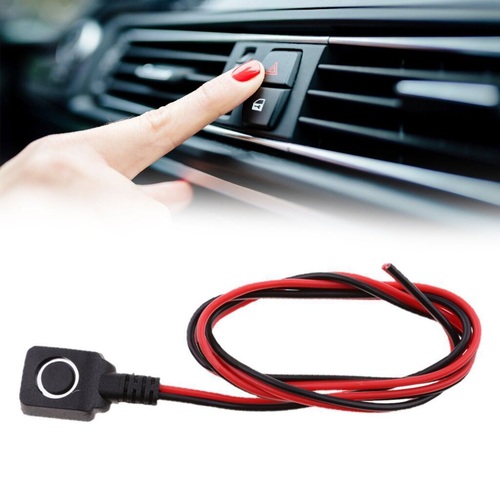 Plastic Car Alarm Security Panics Button Emergency Warning Reset Switches