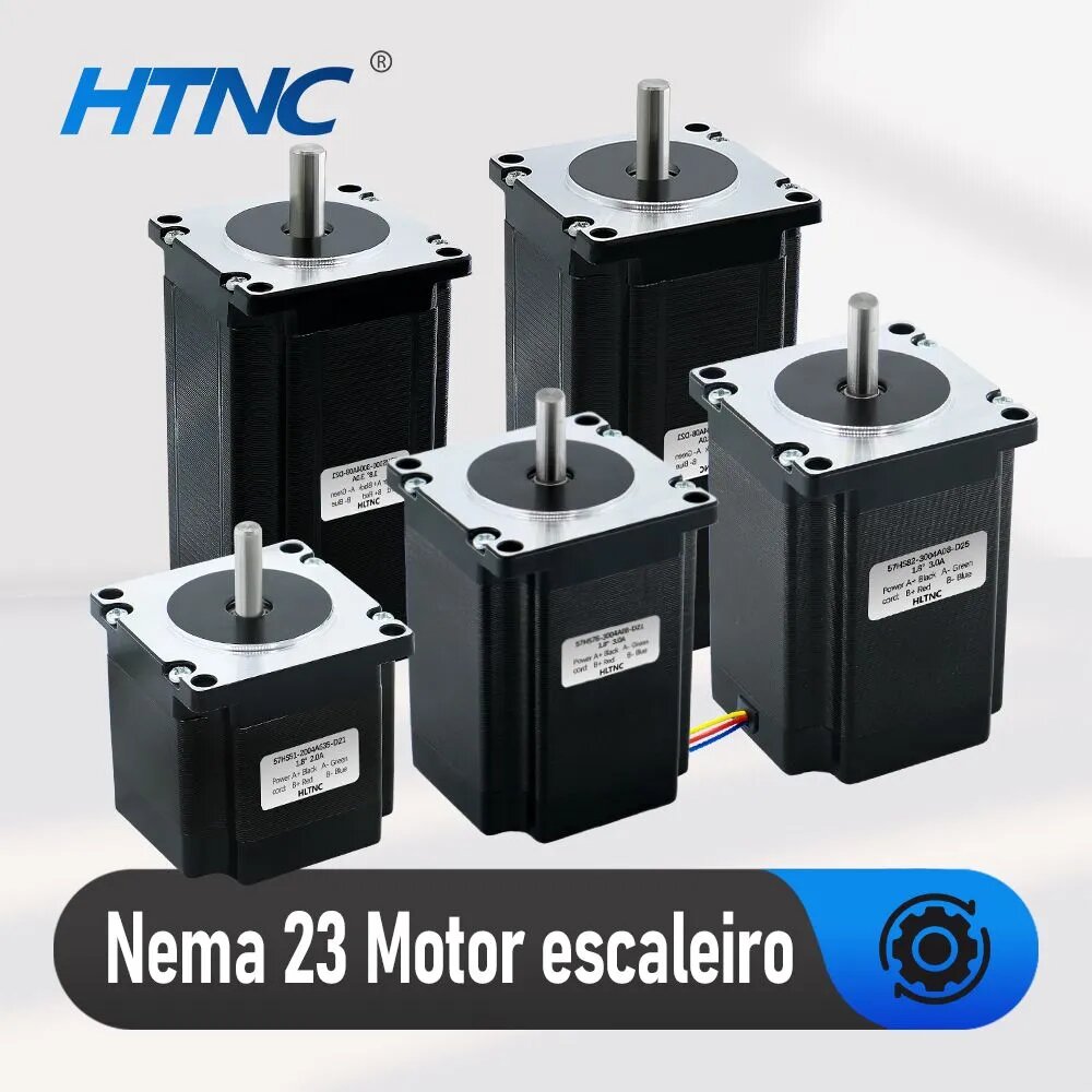 Шаговый двигатель Nema 23 57HS100 20-50 В, 2,5 Н м, 3 А, 4 провода, для ЧПУ (CNC)