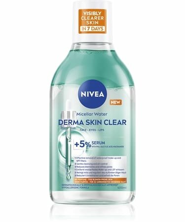 Средство для снятия макияжа Nivea Derma Skin Clear, 400 мл