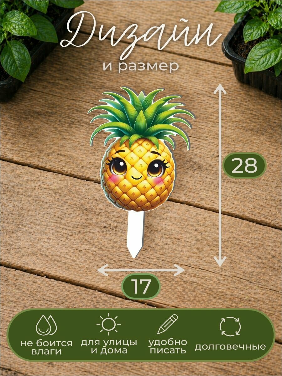 Фигурки для сада Ананас -Fruits — фото 1