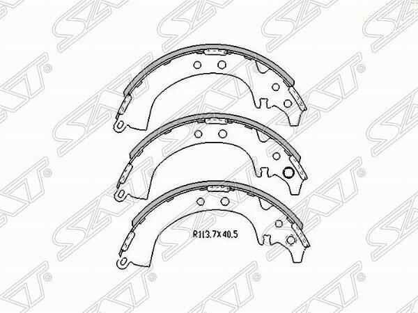 Колодки тормозные барабанные SAT ST-04495-42030 Toyota RAV4 XA10, CA20 94-05 / Cami 99-06