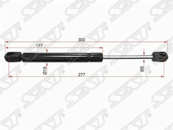Амортизатор крышки багажника SAT ST-8D5827552F Audi A4 94-01, Volkswagen Passat 96-00 справа=слева