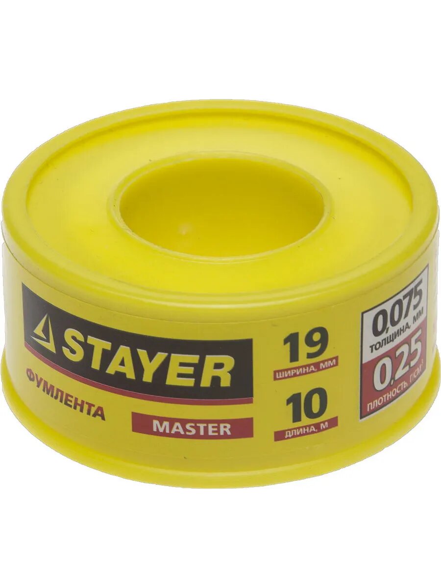 STAYER 0.075 мм х 19 мм х 10 м, 0.25 г/см3, ФУМ лента (