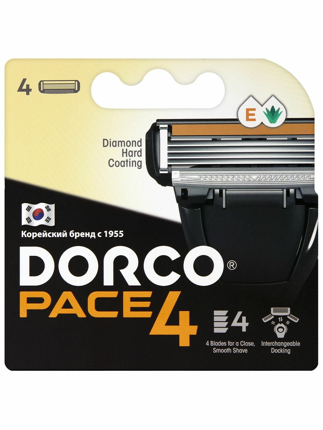 Dorco Pace4 Сменные кассеты (4 шт.), 4 лезвия