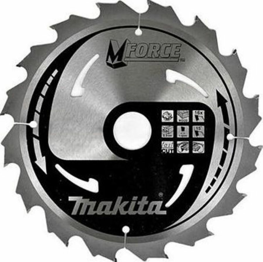 Диск пильный твердосплавный 185*30*1,2 24T по дереву M-Force MAKITA B-31239