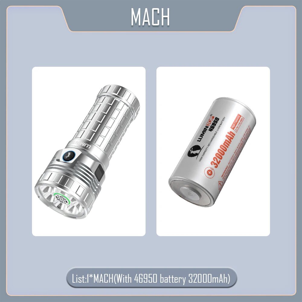 LUMINTOP MACH V2.0 портативный водонепроницаемый фонарь 26000 люмен