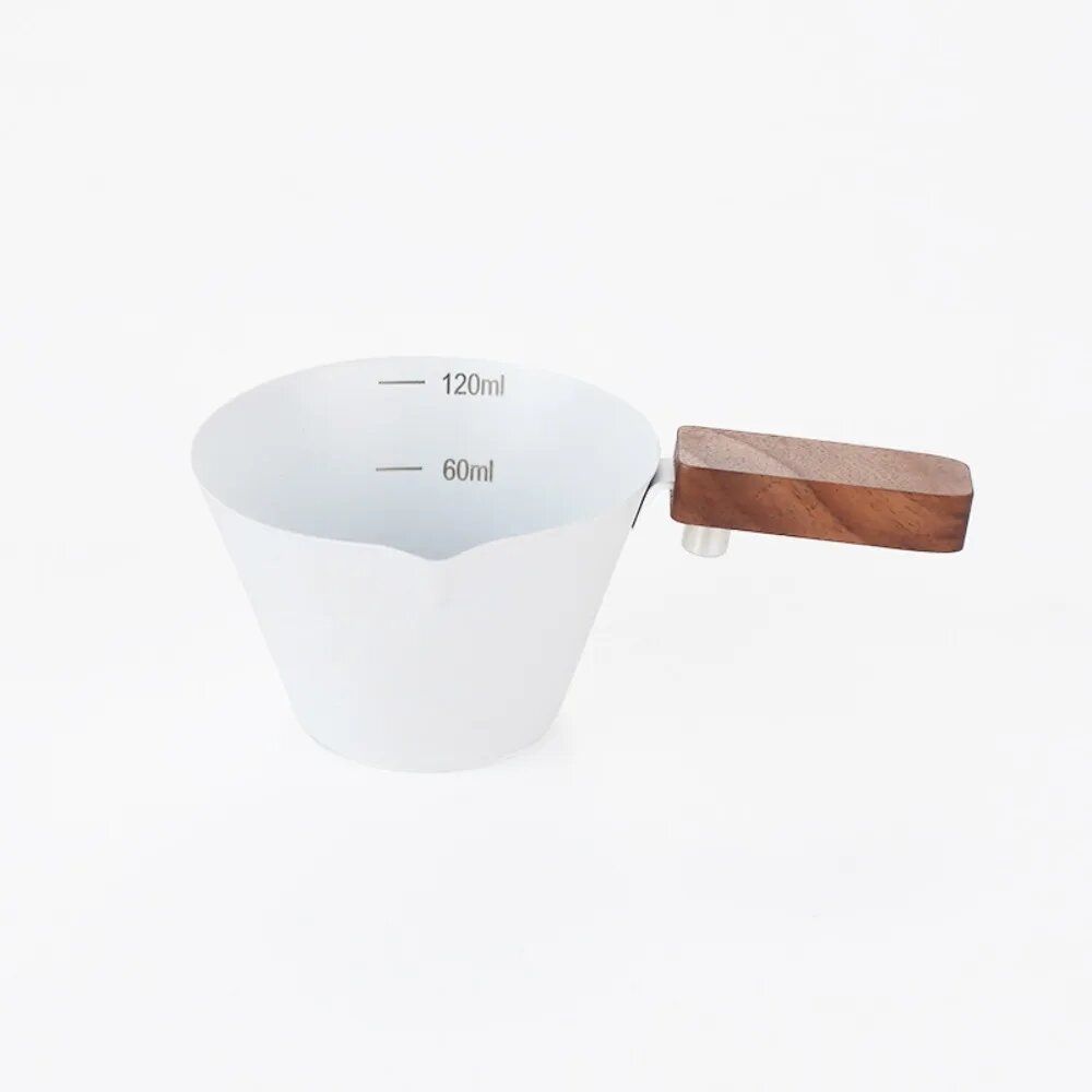 Мерная чашка White 120/60 мл из нержавеющей стали