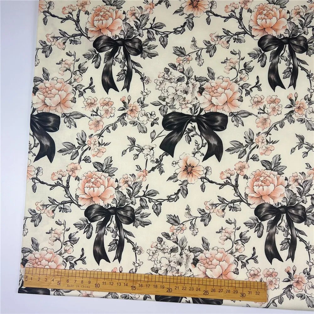Хлопковая ткань для шитья 100% хлопок 0,45х1,45 м 0.5yard (45X145cm) , 20s135