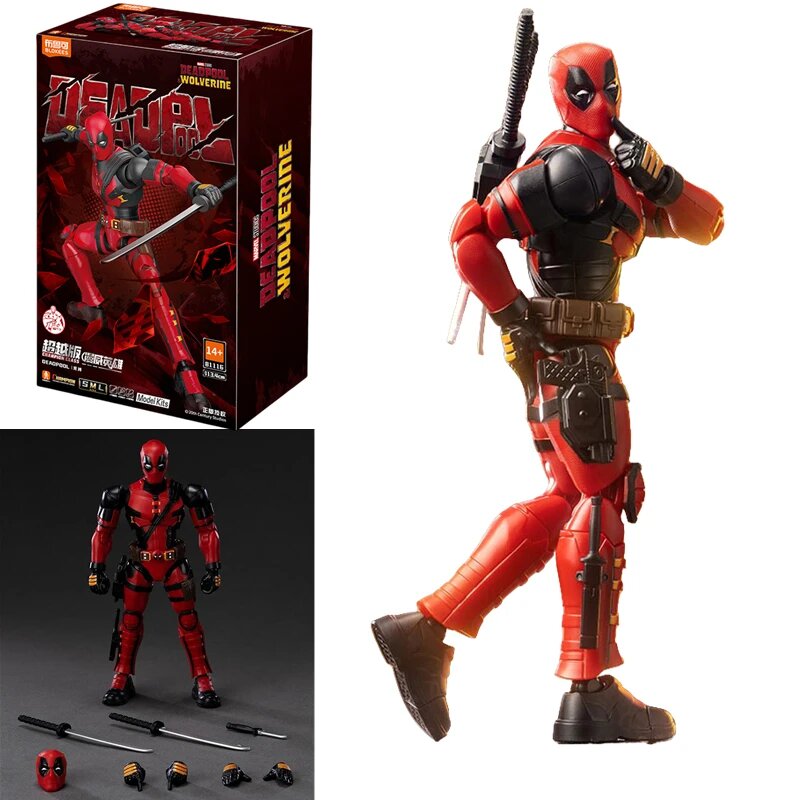 Фигурка Deadpool & Wolverine BLOKEES, красный