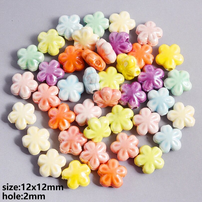 Керамические бусины 30/50/100 шт. 50pcs, M734
