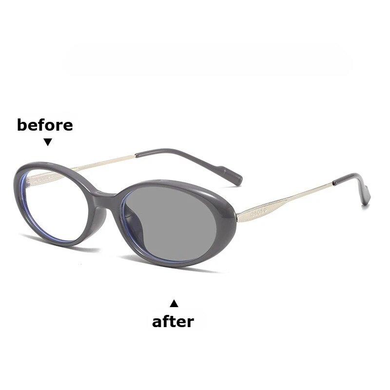 Фотохромные очки DIXSG для чтения bright grey, 2.5