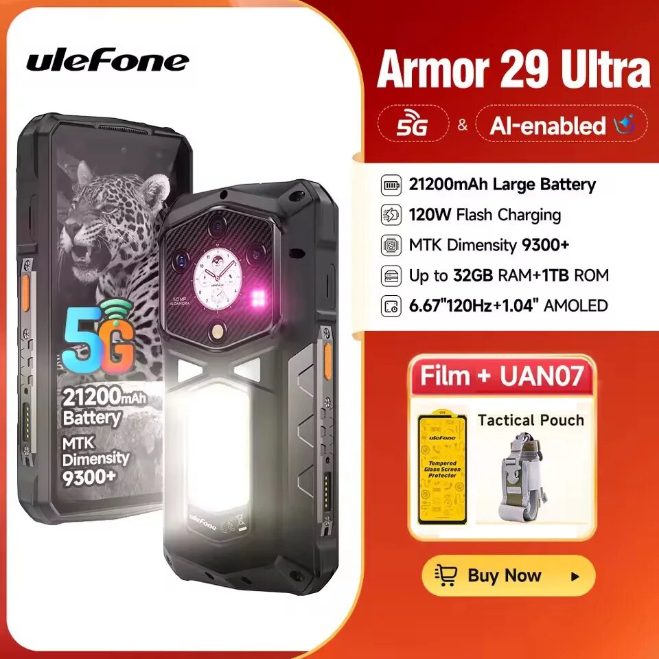 Смартфон Ulefone Armor 29 Ultra, 16ГБ/1ТБ, global