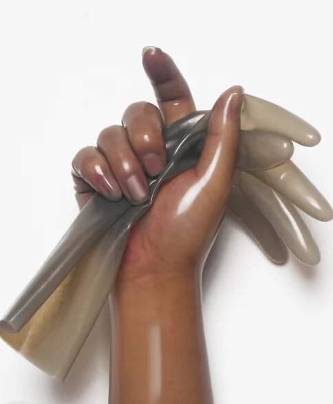 Перчатки латексные XL, черные, unisex