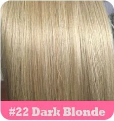 Пряди для волос ZZHAIR #22 Dark Blonde, 20 дюймов, 6 шт