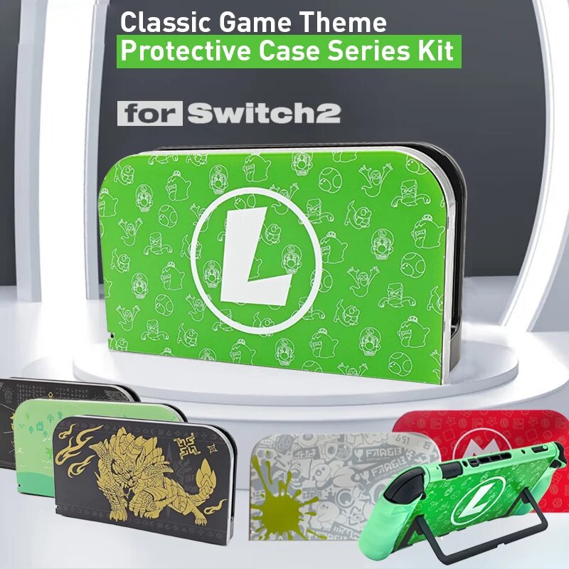 Для NS Switch 2, чехол для кожи, защитный чехол серии, комплект док-станции, база для NS Switch 2, игровые аксессуары — фото 1